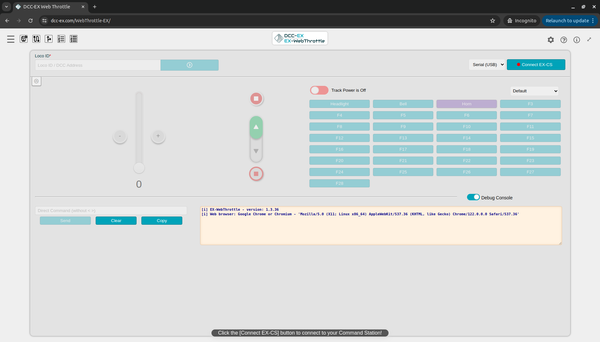 Getting started with DCC-EX (Digital Command Control toolkit)